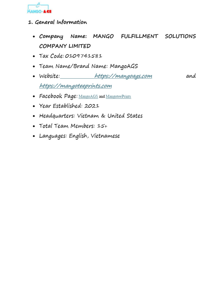 Man Go Ags Policy | PDF