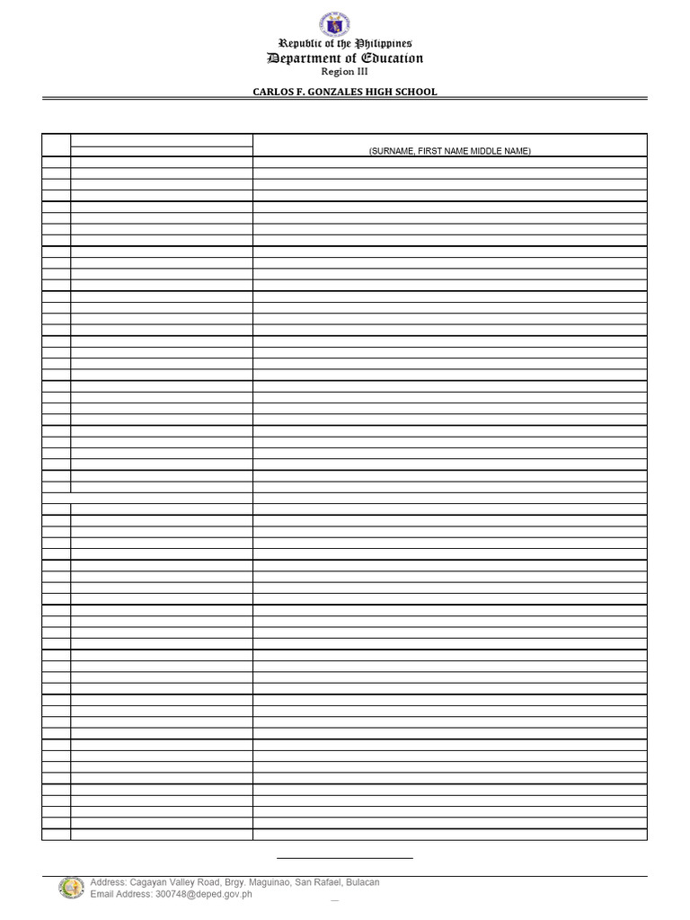 G10 Sectioning SY. 2025 2026 Old Students | PDF