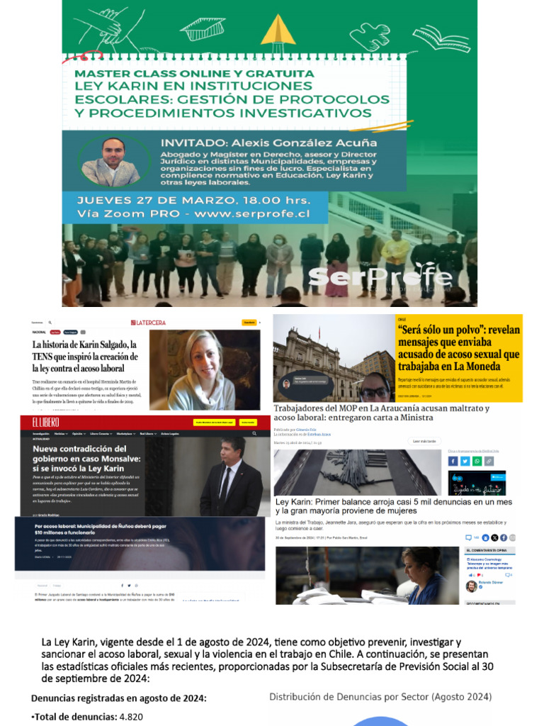 Presentación Master Class Ley Karin | PDF