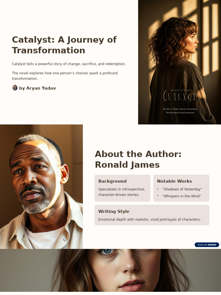 Catalyst A Journey of Transformation | PDF