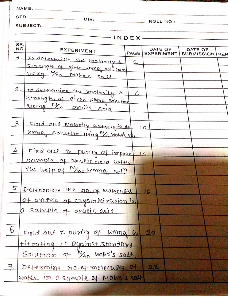 Cbse Journal 12th Science Chemistry | PDF