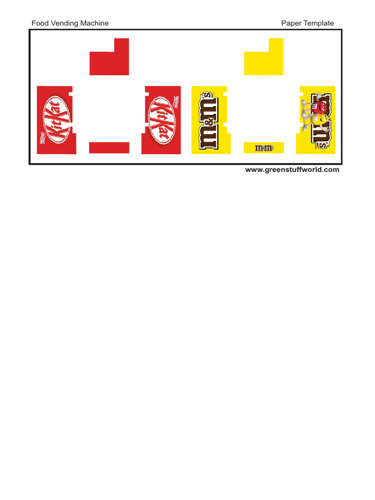 Food Vending Machine Template Pdf