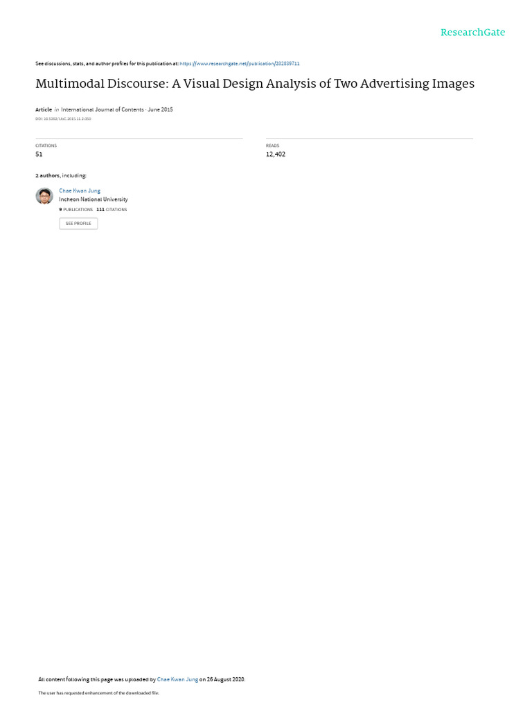 Bui 2022 Multimodal Discourse A Visual Design Analysis of T | PDF | Semiotics | Communication