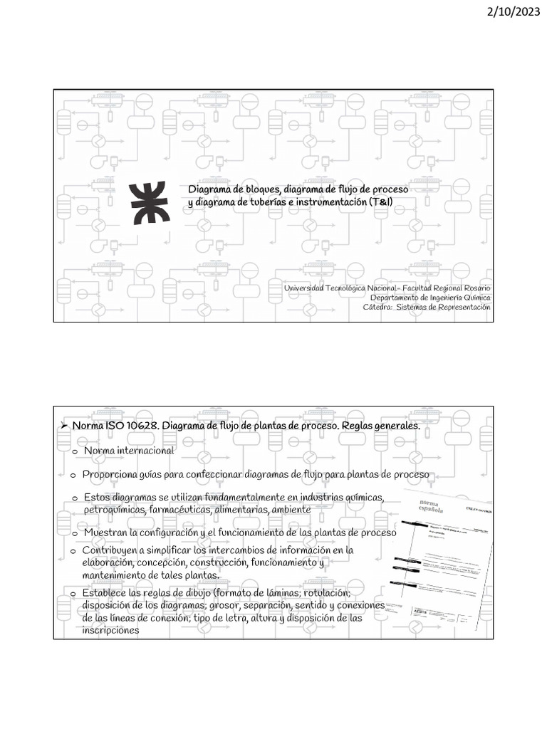 Explicacion Clase Norma ISO 10628 | PDF | Flujo | Información