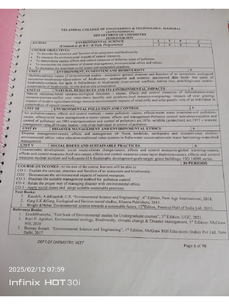 Environmental Science | PDF