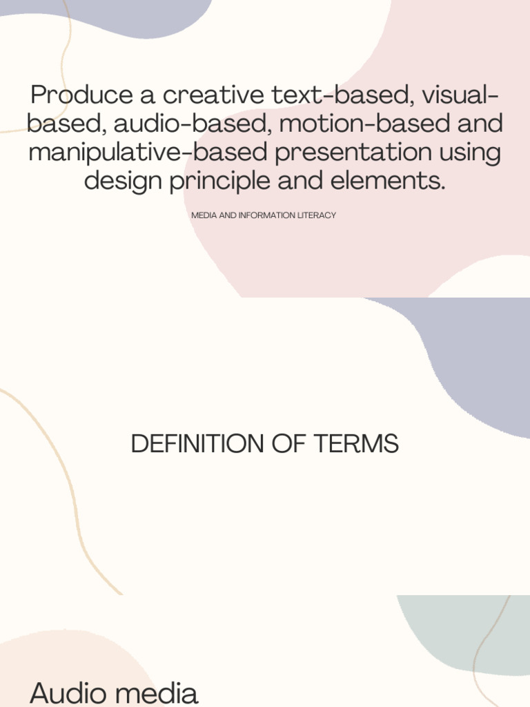 Pastel Blobs Basic Simplng Presentasyon - 20250621 - 043212 - 0000 | PDF | Information ...