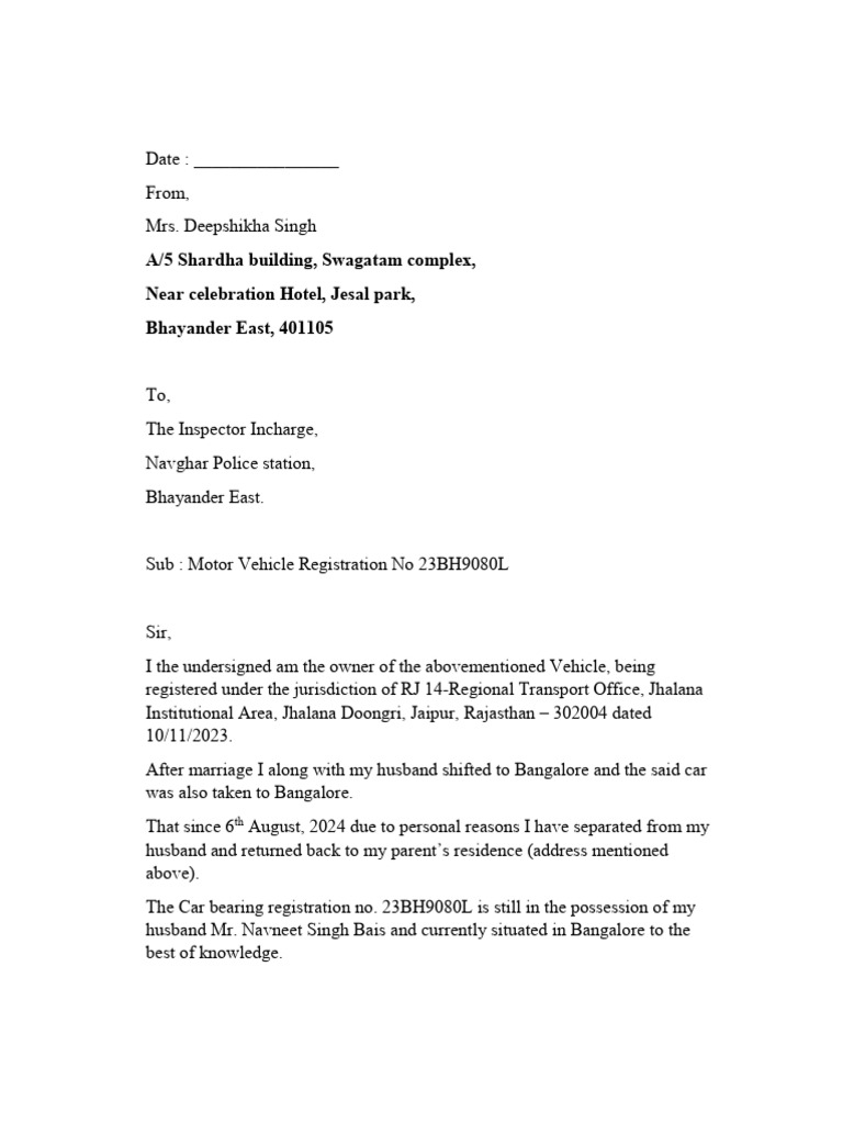 Complaint letter | PDF