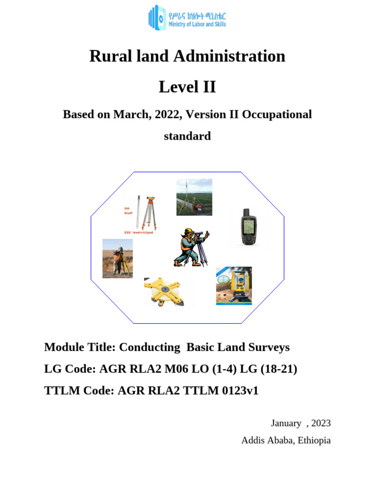 06-M6-Conducting Basic Land Survey LG | PDF | Surveying | Sea Level