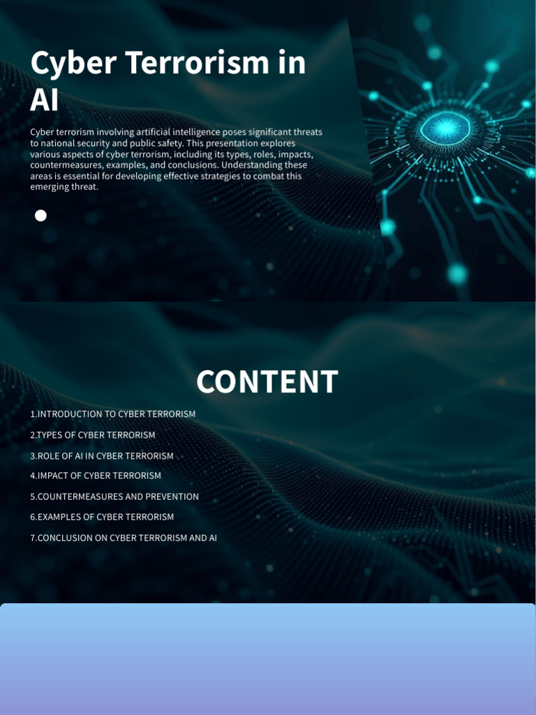 AI's Role in Cyber Terrorism Threats | PDF | Security | Cyberwarfare