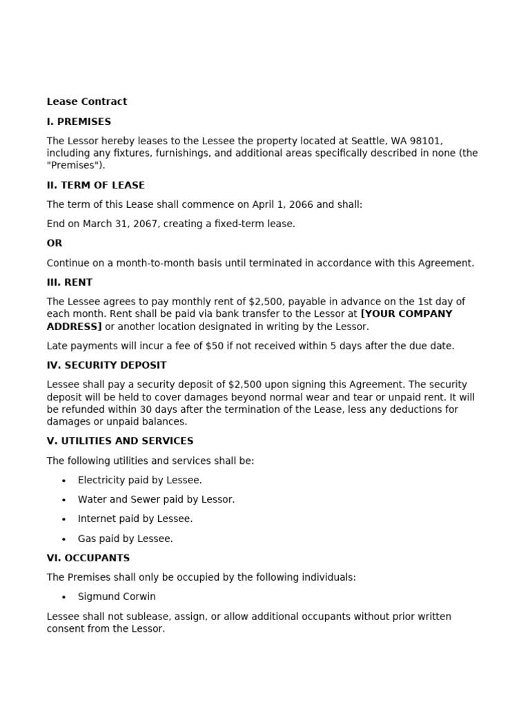 Simple Contract For Rental | PDF | Lease | Private Law