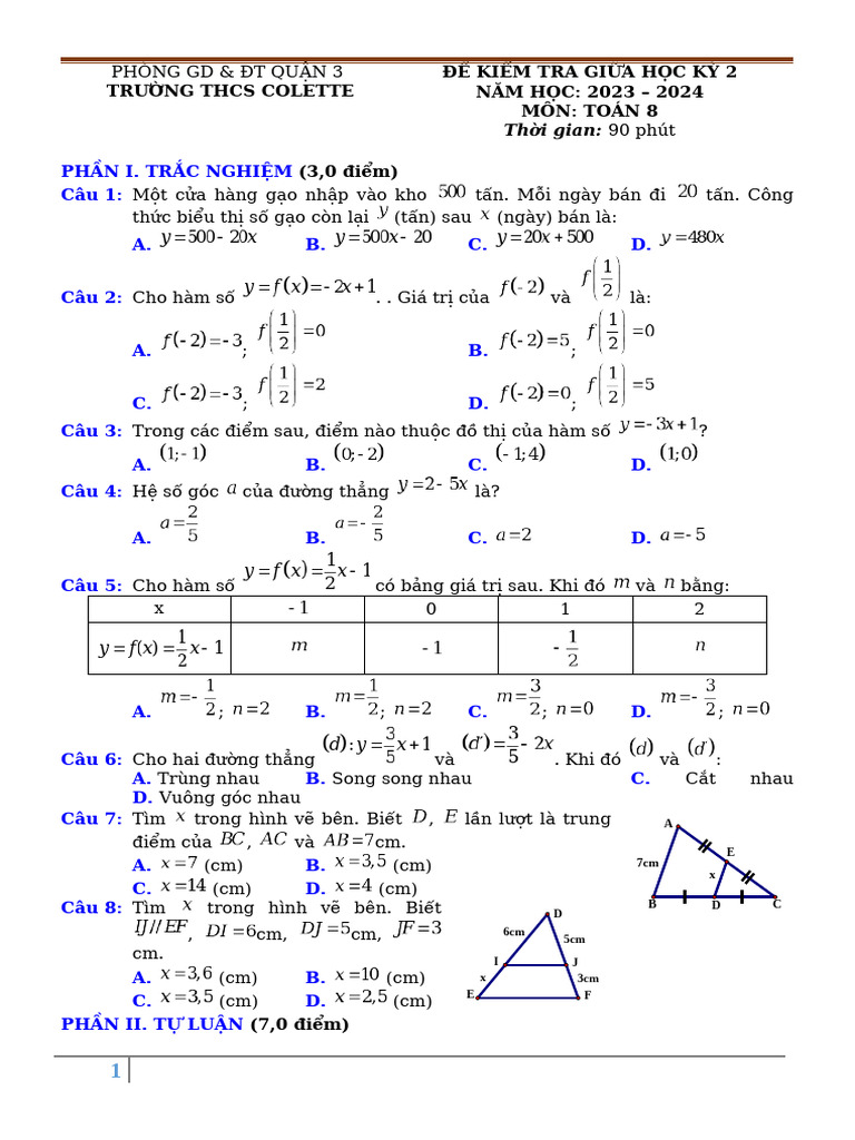 GK2-TOÁN 8-De6 | PDF