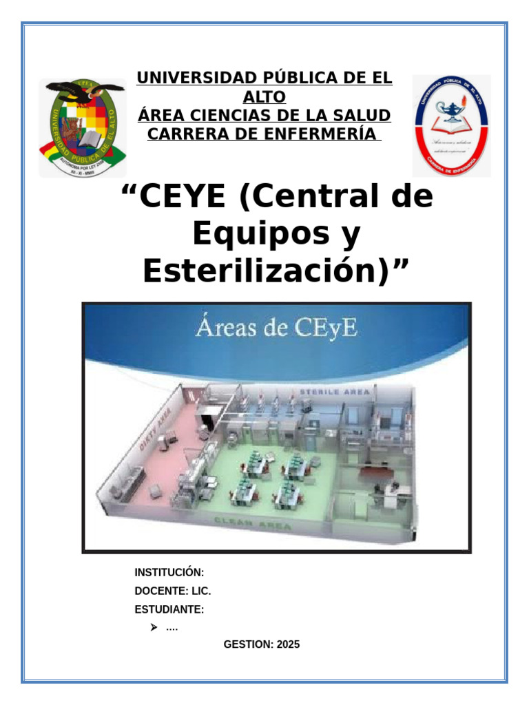 CEYE | PDF | Hospital | Esterilización (Microbiología)