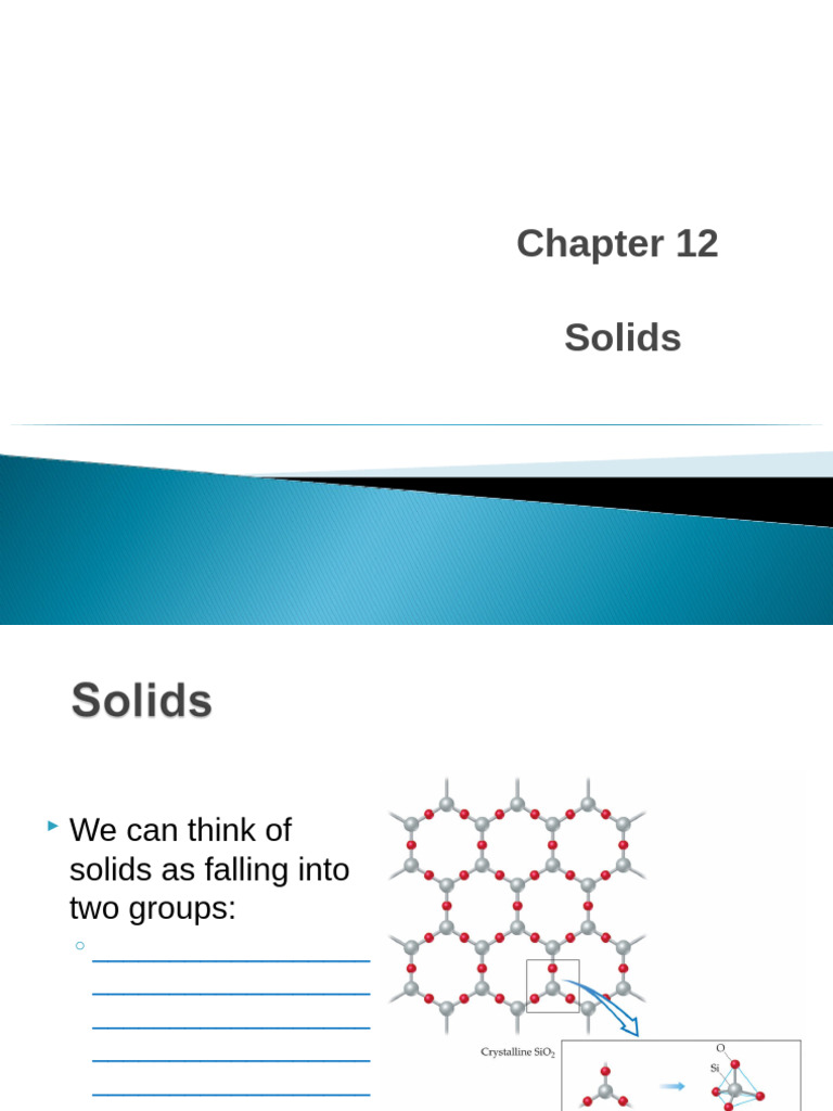 Chem 2 Chapter 12 Slides | PDF | Crystal Structure | Ion