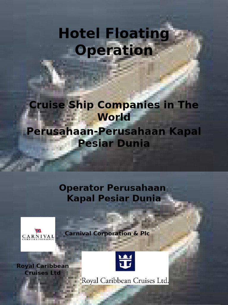 Operator Kapal Pesiar | PDF