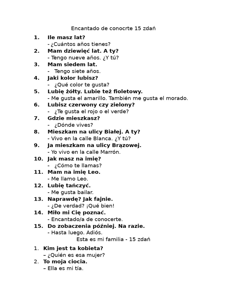 J Hiszpanski | PDF