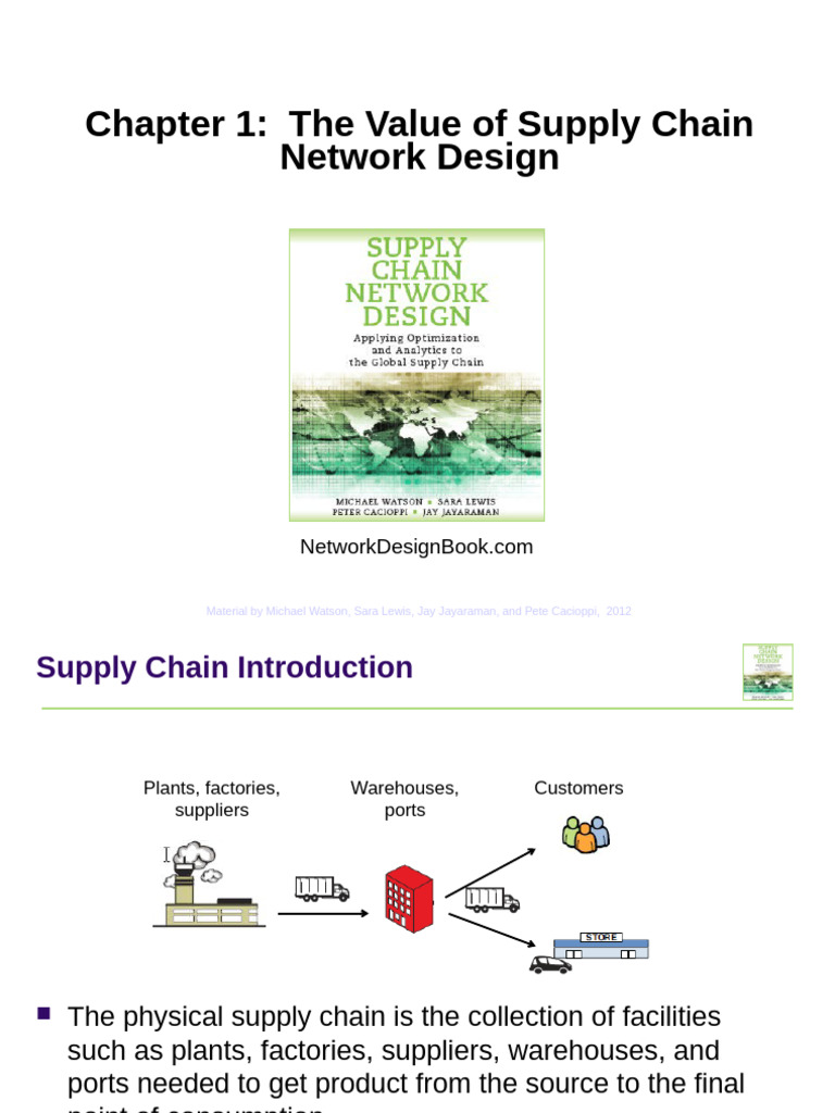 Supply Chain Network Design Chapter 1 | PDF | Supply Chain | Economies