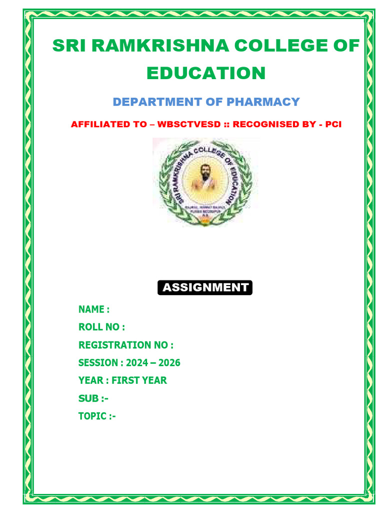 Assingment Front Page Arnab | PDF