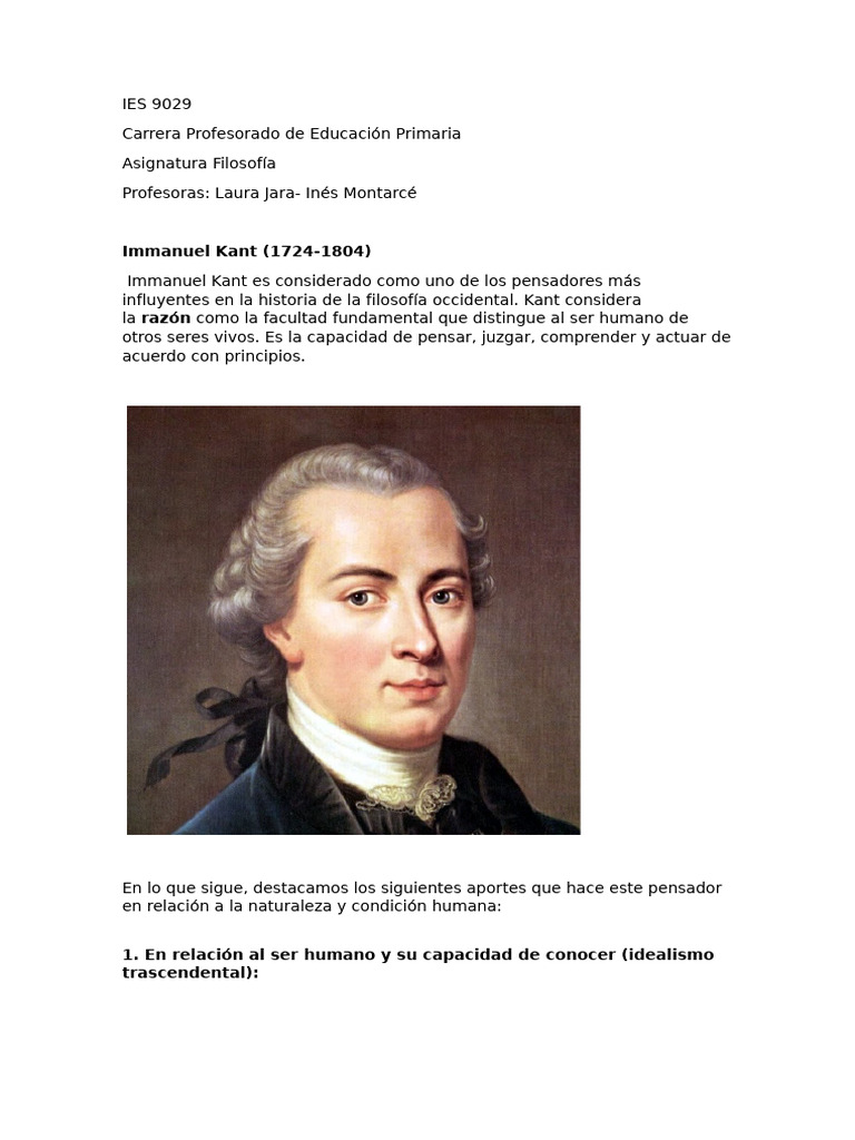 Ies 9029 Clase 02 06 20255 Pdf Immanuel Kant Razón 0376