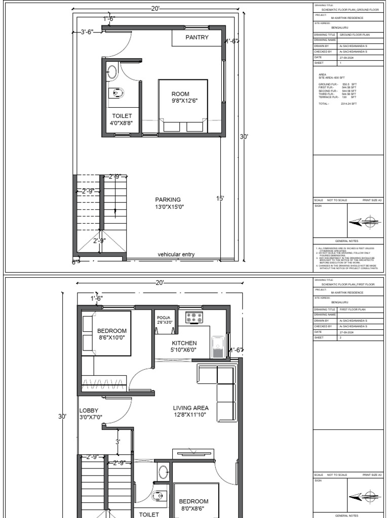 Mr.karthik Residence_final Floor Plan | PDF