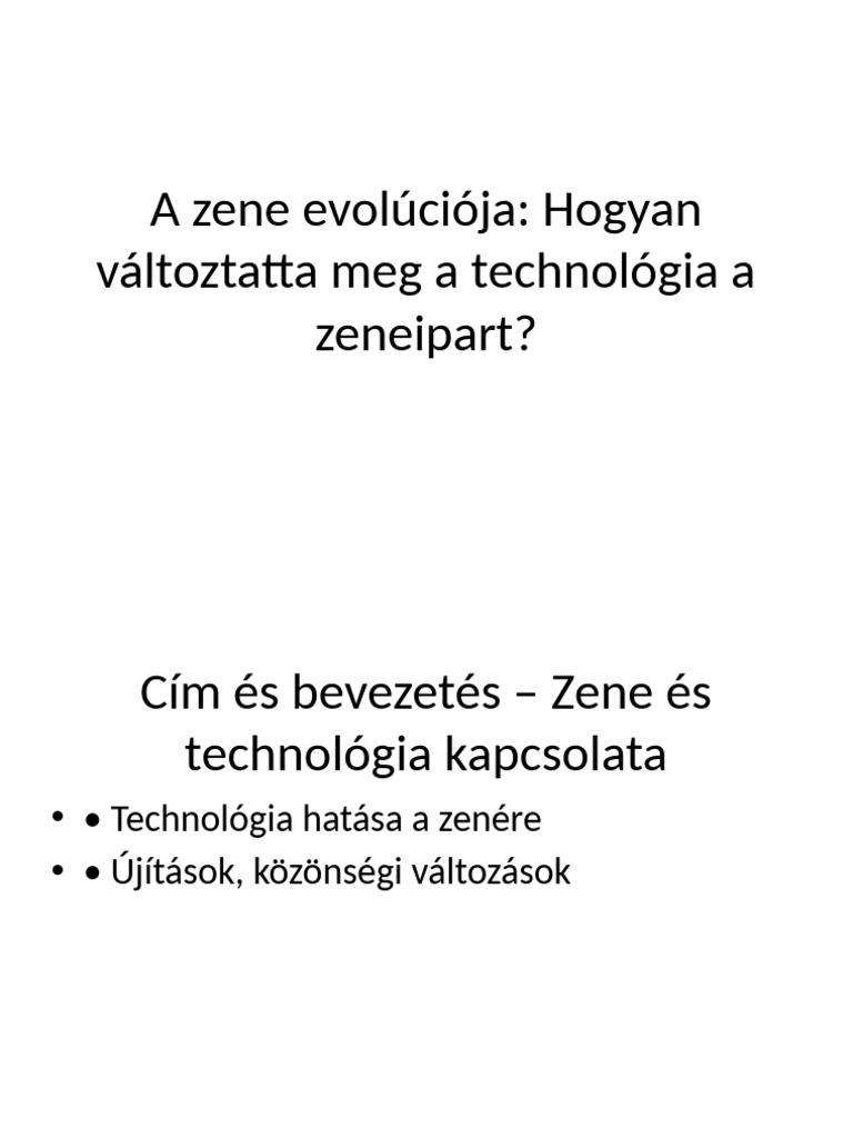 Zene Es Technologia | PDF