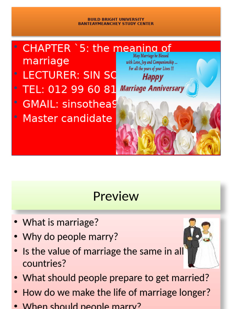 Understanding Marriage: Key Insights | PDF | Divorce | Marriage