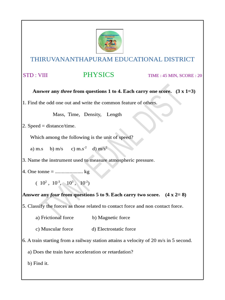 Bio - Vision - STD Viii Physics em | PDF | Force | Physical Quantities