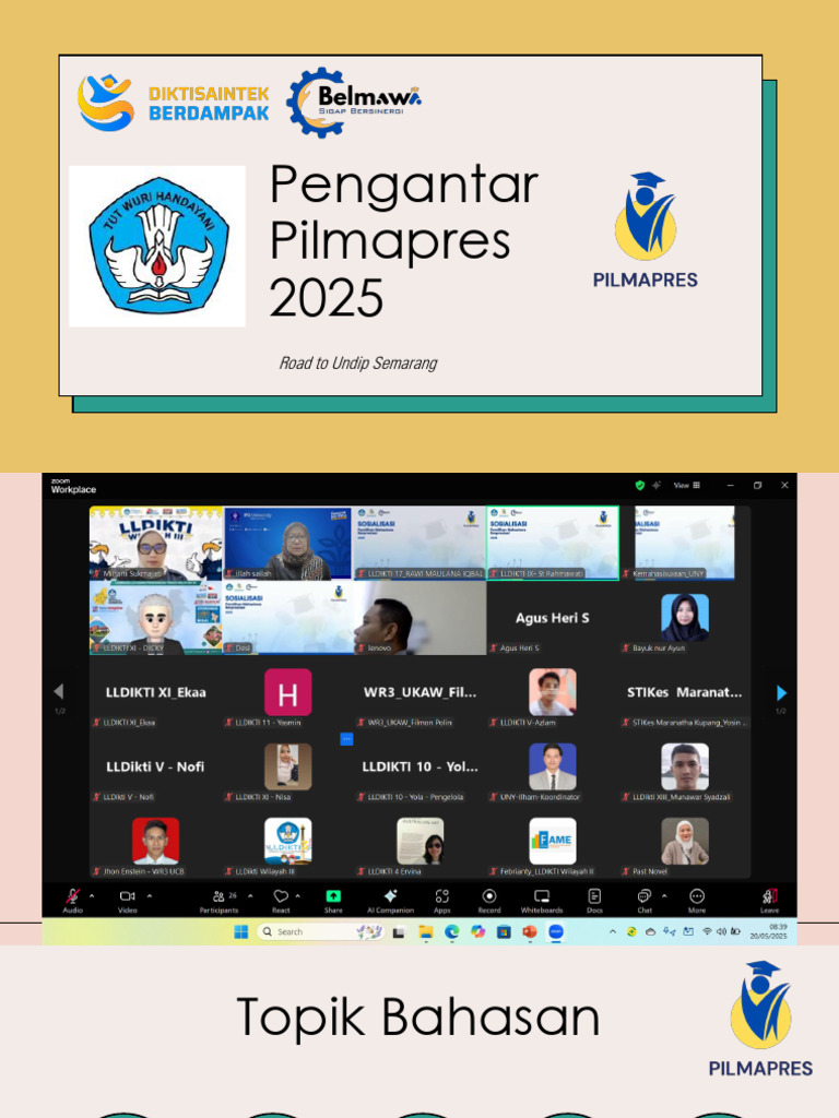 Panduan Pilmapres 2025 untuk Mahasiswa | PDF