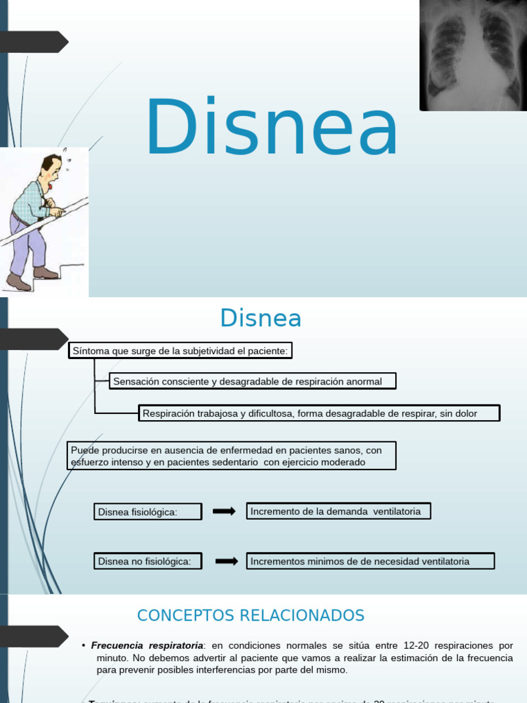Disnea | PDF | Sistema respiratorio | Respiración