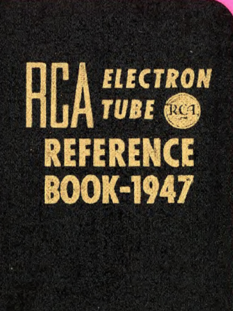 RCA Electron Tube Reference Guide | PDF | Rectifier | Vacuum Tube