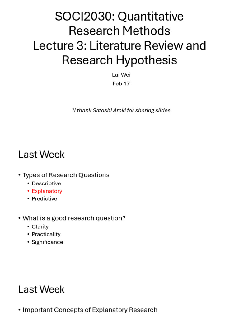 3 - Literature Review and Research Hypothesis | PDF | Hypothesis ...