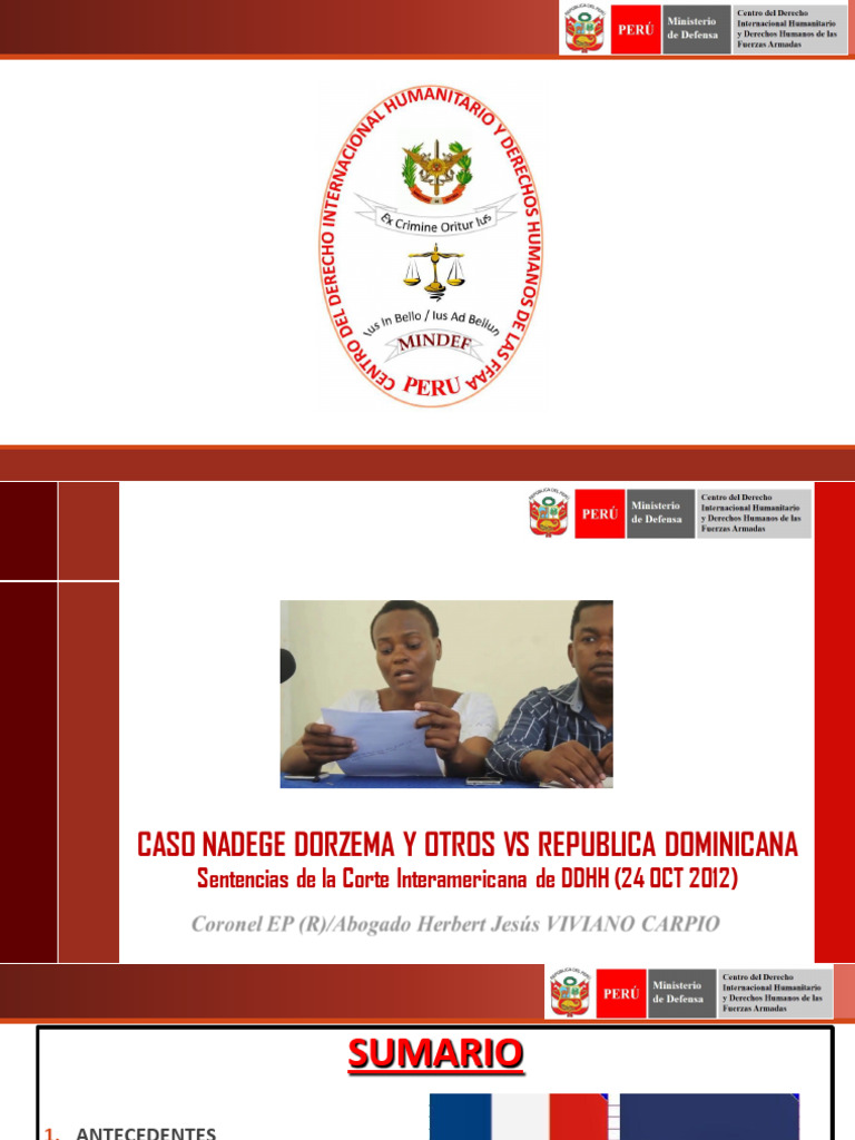 Caso Nadege Dorzema vs. RD: Análisis Judicial | PDF | Convenio europeo ...