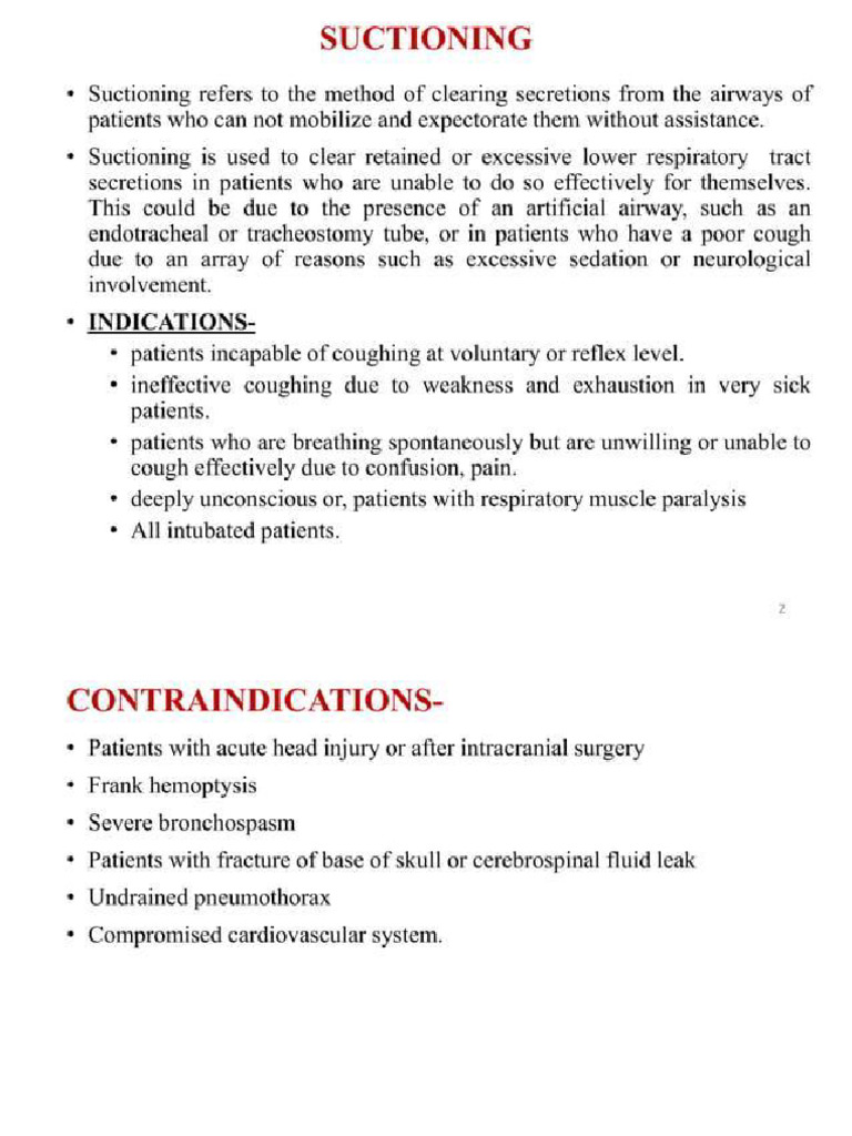 Suctioning | PDF