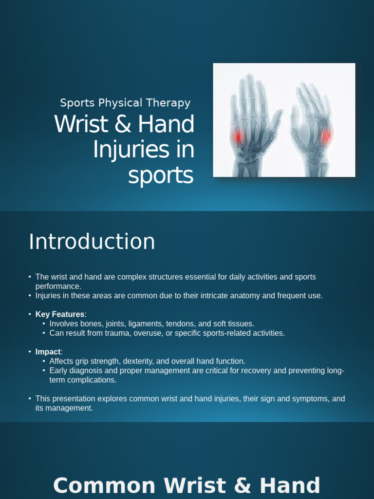 Wrist Hand Injuries in Sports | PDF | Thumb | Hand