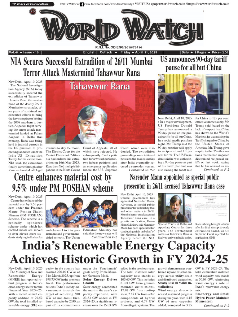 World Watch Daily 11-04-2025-1 | PDF