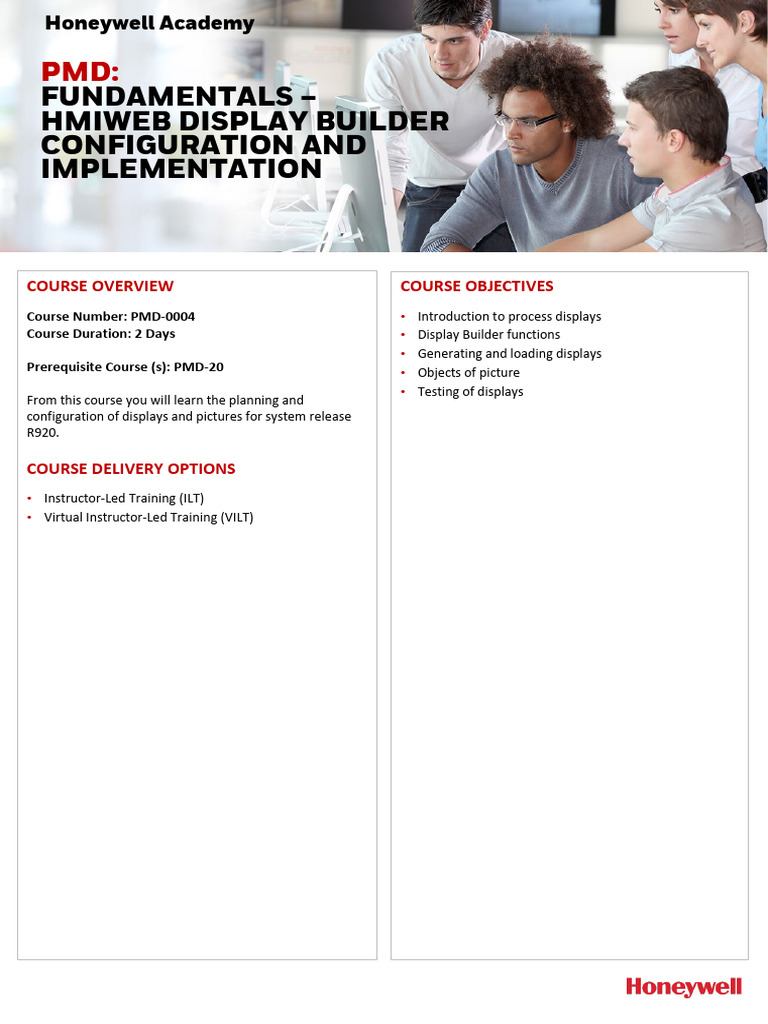 PMD 0004 PMD Fundamentals HMIWeb Display Builder Configuration and Implementation | PDF