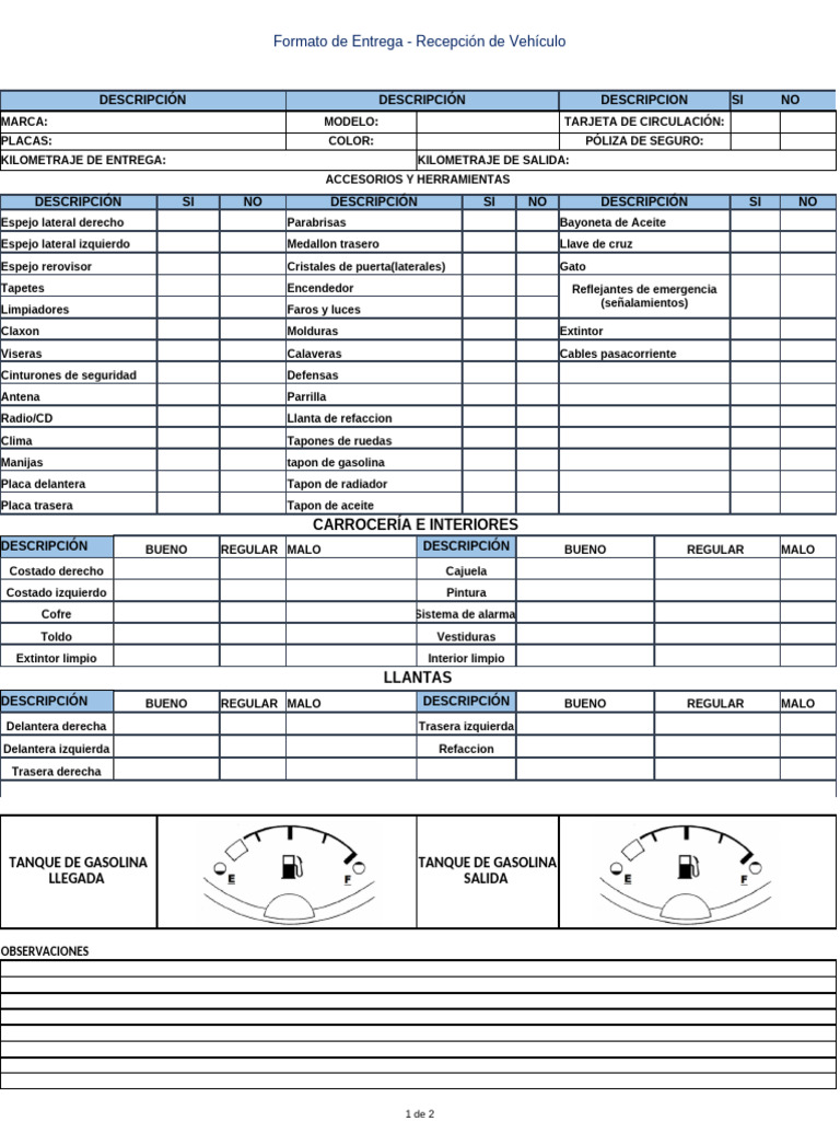 Checklist MAZDA | PDF | Fabricantes de vehículos de motor | Estilos de ...