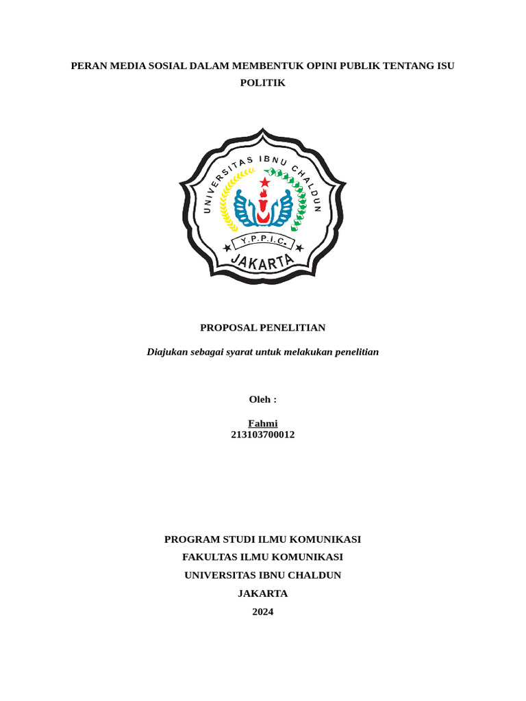 Proposal Penelitian Pandi | PDF