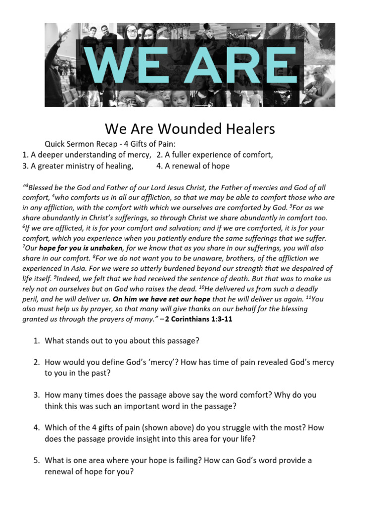 We Are Wounded Healers | PDF