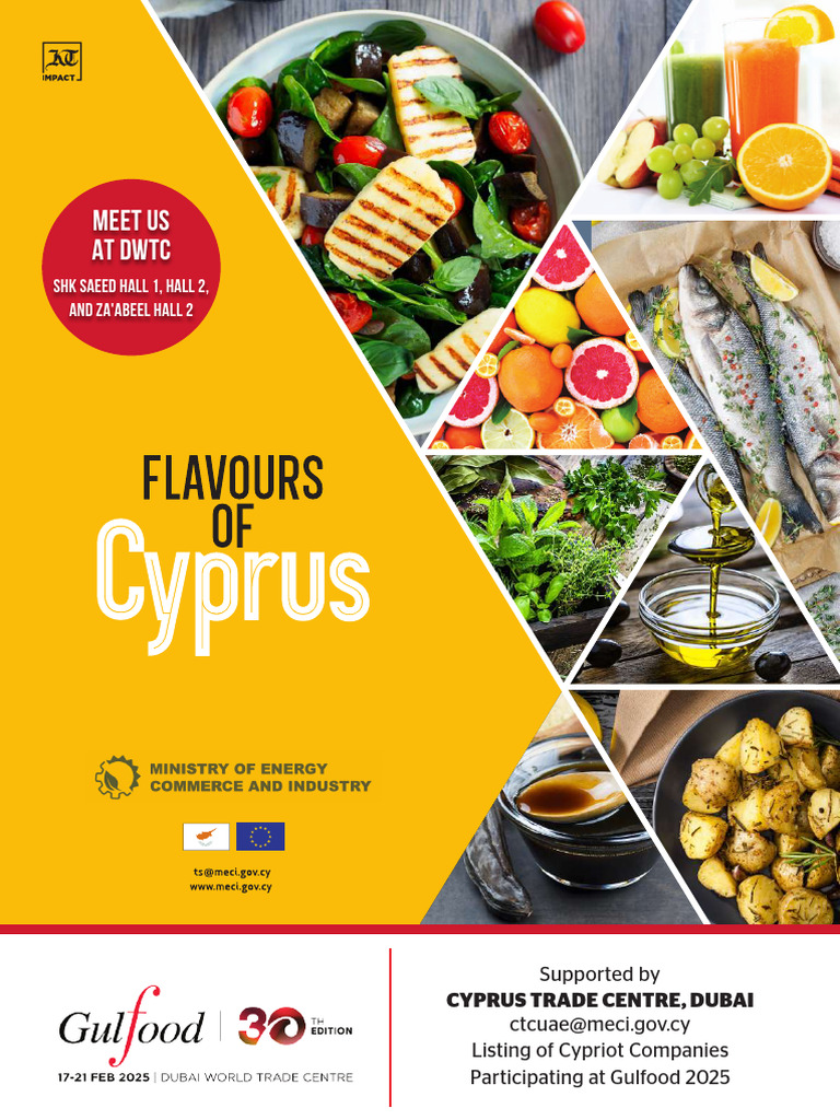 Brochure Cyprus Gulfood 2025 Final | PDF | Gulf Cooperation Council ...