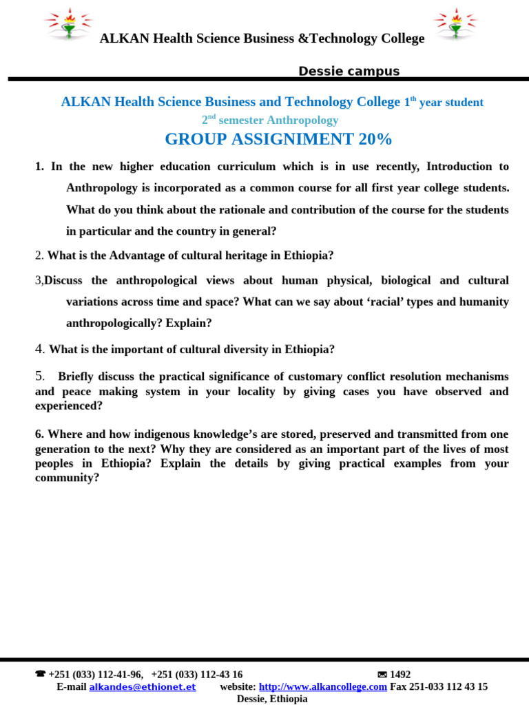 Alkan Group Assigniment 2017 | PDF