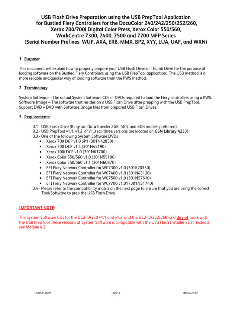USB PrepTool Instructions Rev05 | PDF | Booting | Computer File