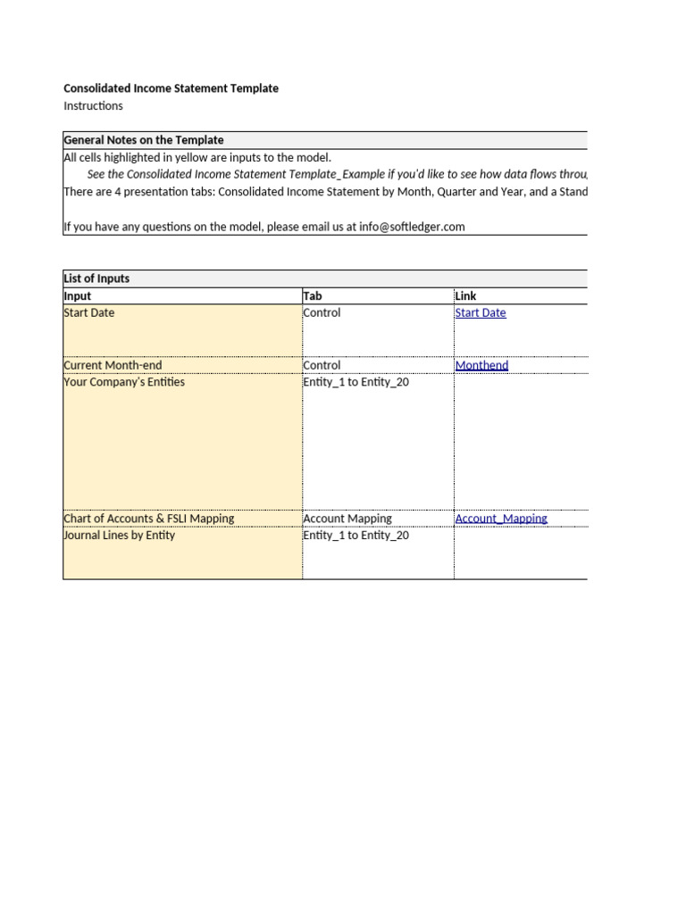 Consolidated Income Statement Guide | PDF | Revenue | Net Income