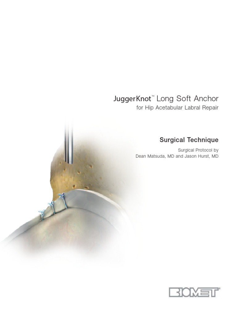 JuggerKnot™ Anchor for Hip Repair | PDF | Joints | Limbs (Anatomy)