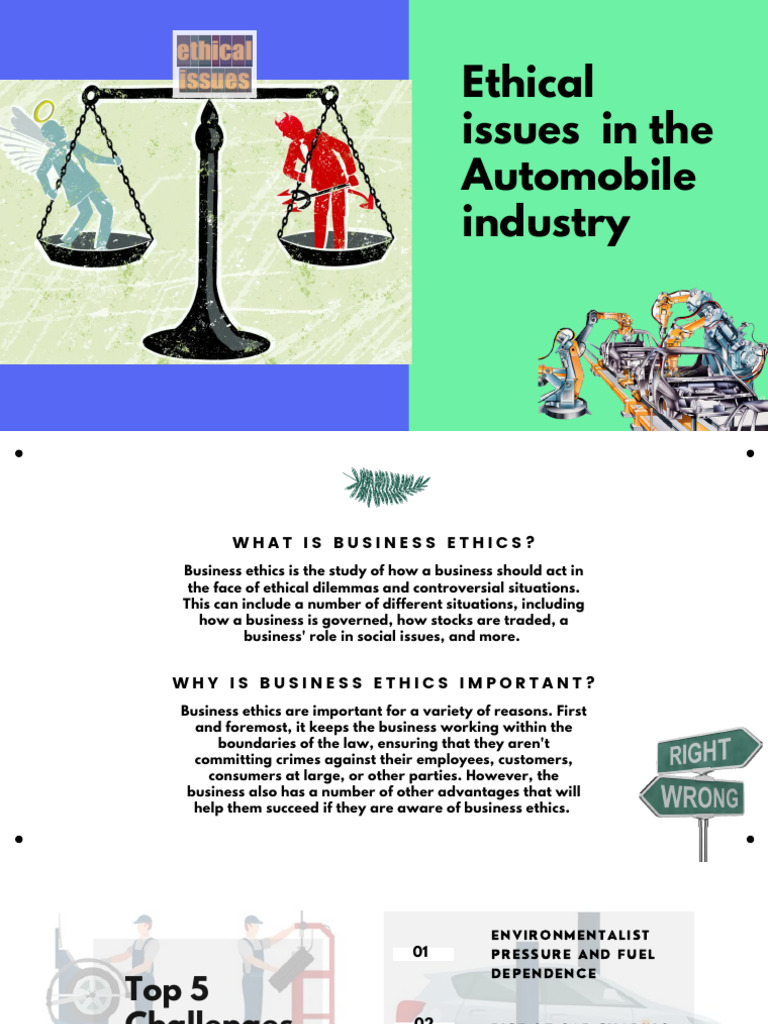 Ethical Challenges in the Auto Industry | PDF | Automotive Industry | Car