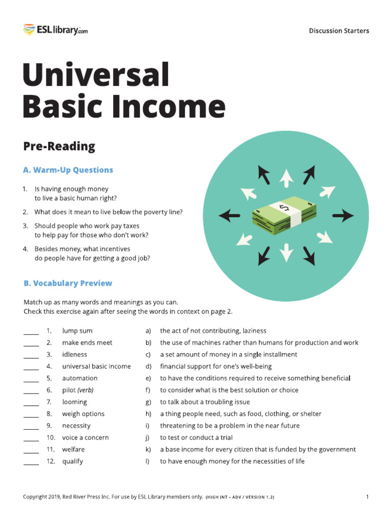 Universal Basic Income | PDF