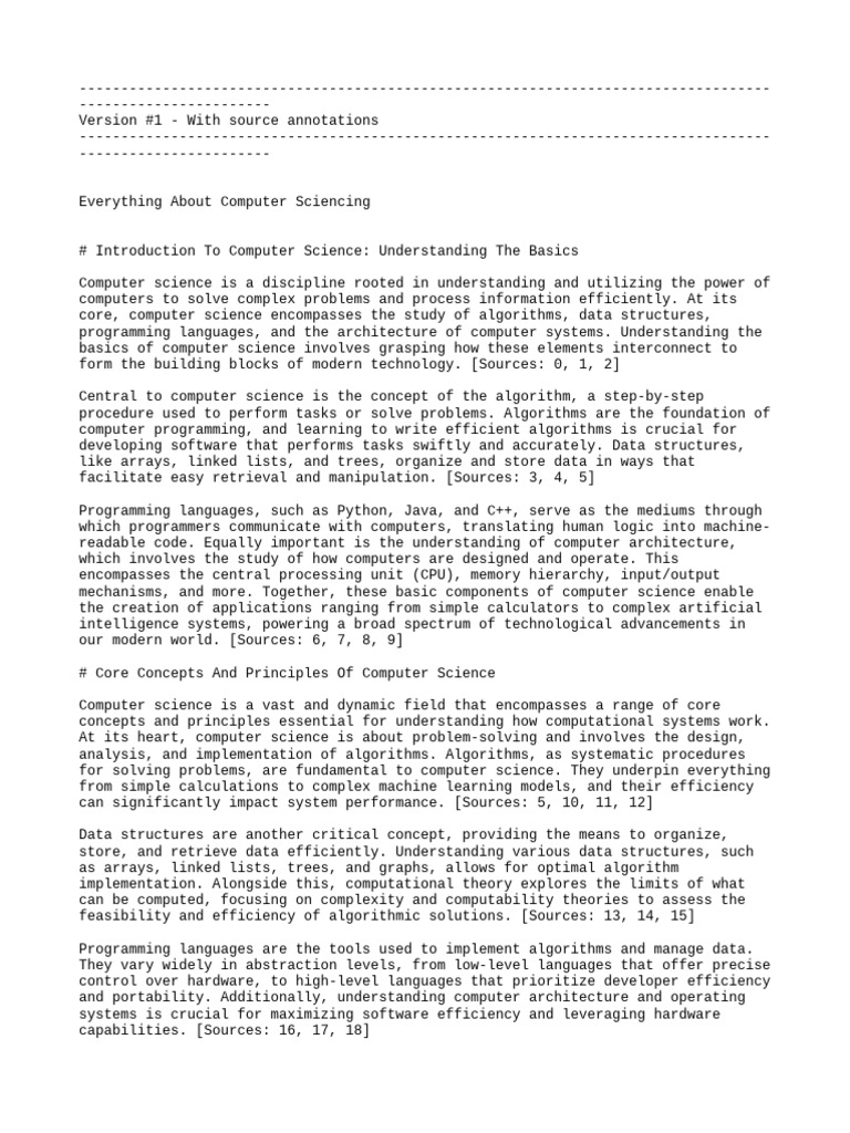 Everything About Computer Sciencing | PDF | Computer Science | Computer Programming