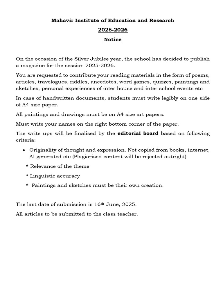 School Magazine | PDF