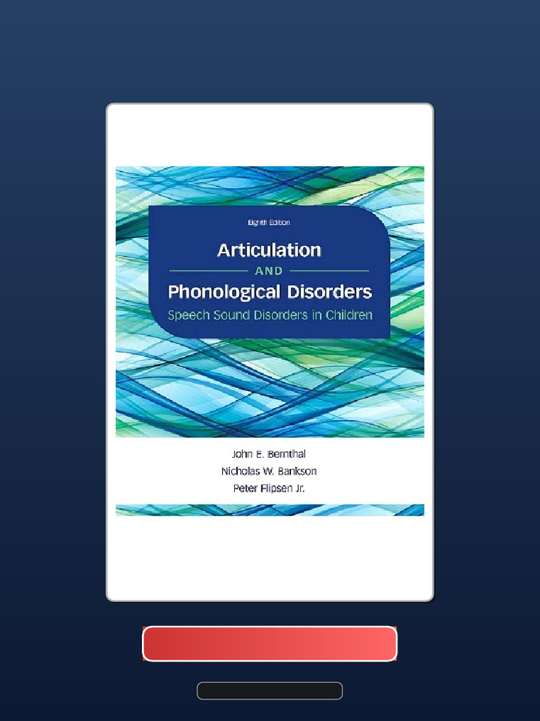 Articulation and Phonological Speech in Disorders: Sound Disorders ...