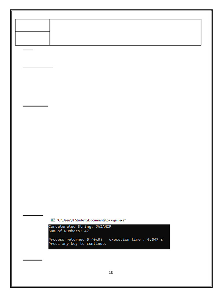 Jai C++ Record 4th EXERCISE | PDF | Parameter (Computer Programming) | C++