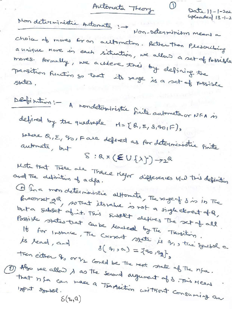 TCS402 - Automata Theory 2 | PDF